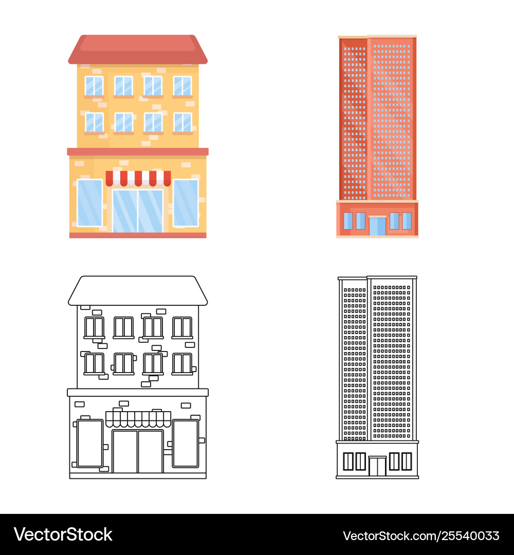 Municipal and center icon Royalty Free Vector Image