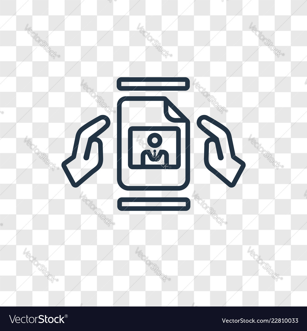 Project concept linear icon isolated Royalty Free Vector