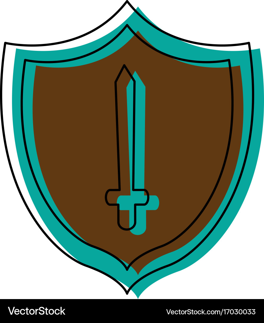 Protection shield concept safety privacy security Vector Image