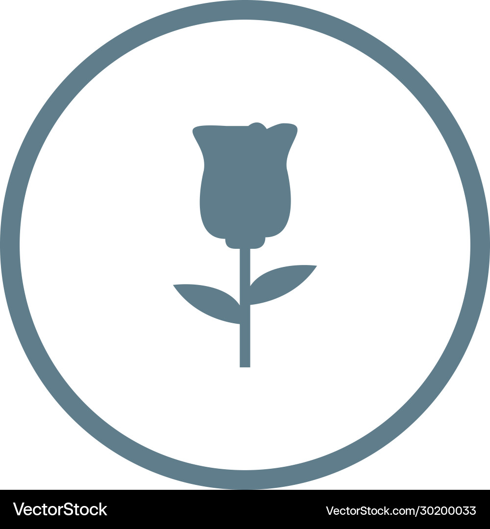 Unique roses glyph icon Royalty Free Vector Image