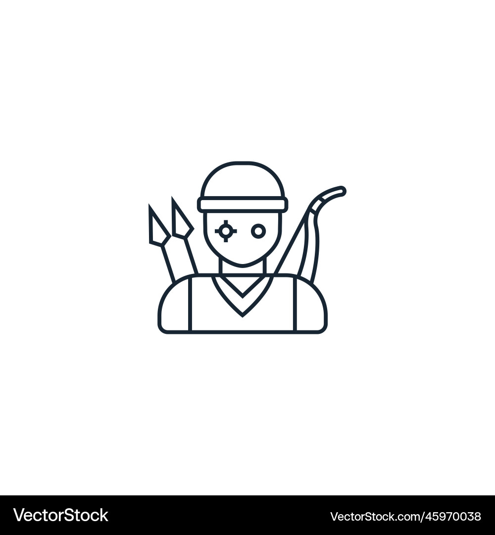 Archer creative icon from gaming icons collection Vector Image