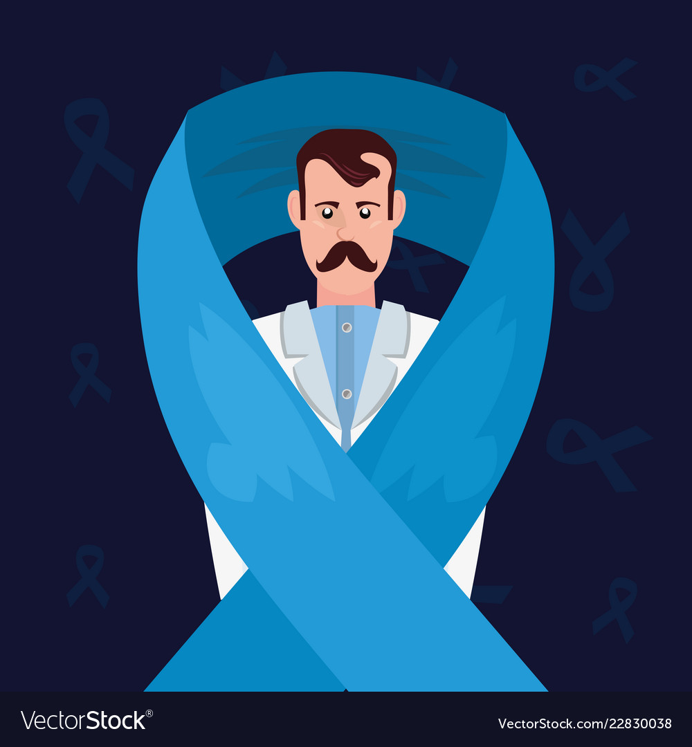 Movember Prostate Cancer Day Royalty Free Vector Image