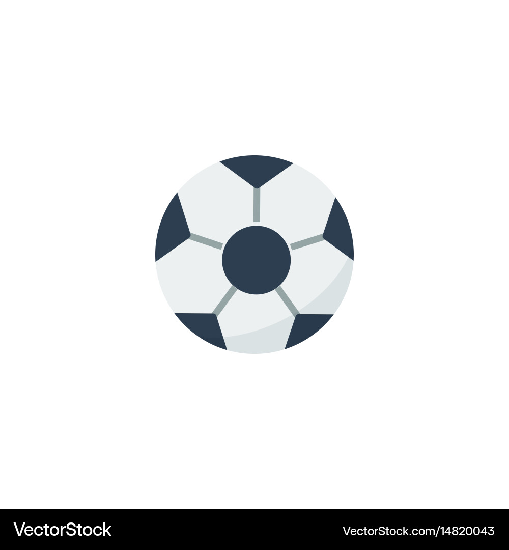 Flat football element of Royalty Free Vector Image