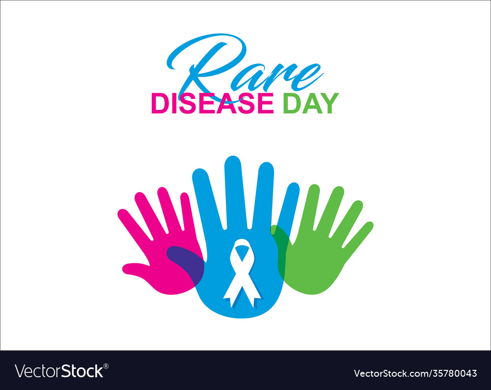 Rare Disease Day Poster Design Royalty Free Vector Image