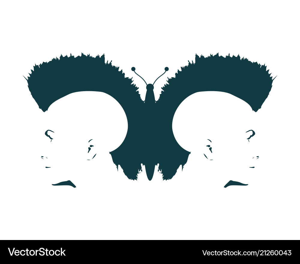 Silhouettes of two head Royalty Free Vector Image