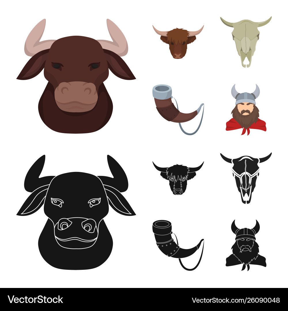 Design antler and animal icon Royalty Free Vector Image