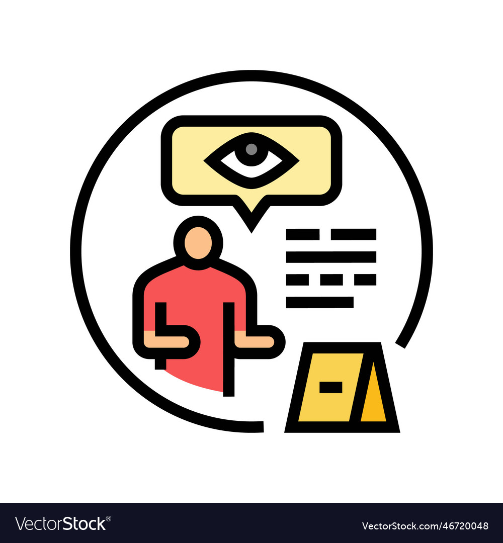 Direct Evidence Crime Color Icon Royalty Free Vector Image