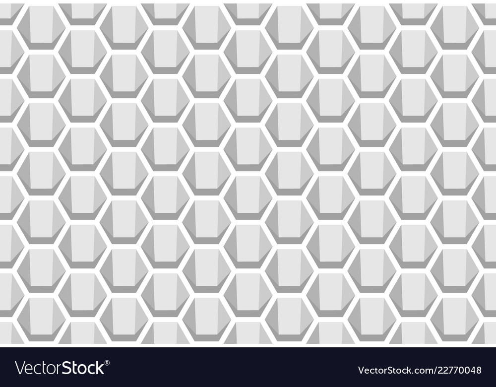 Hexagon geometric pattern seamless texture Vector Image