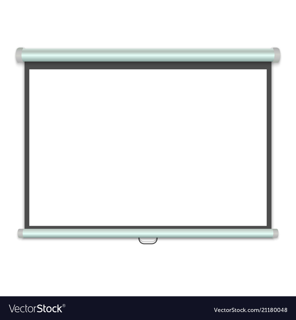 Projection screen Royalty Free Vector Image - VectorStock