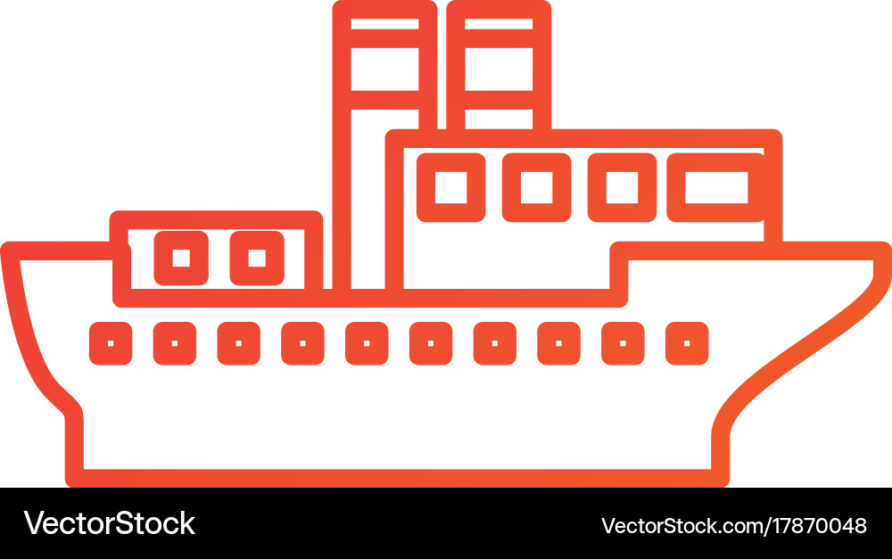 Sea transportation logistic maritime shipping Vector Image