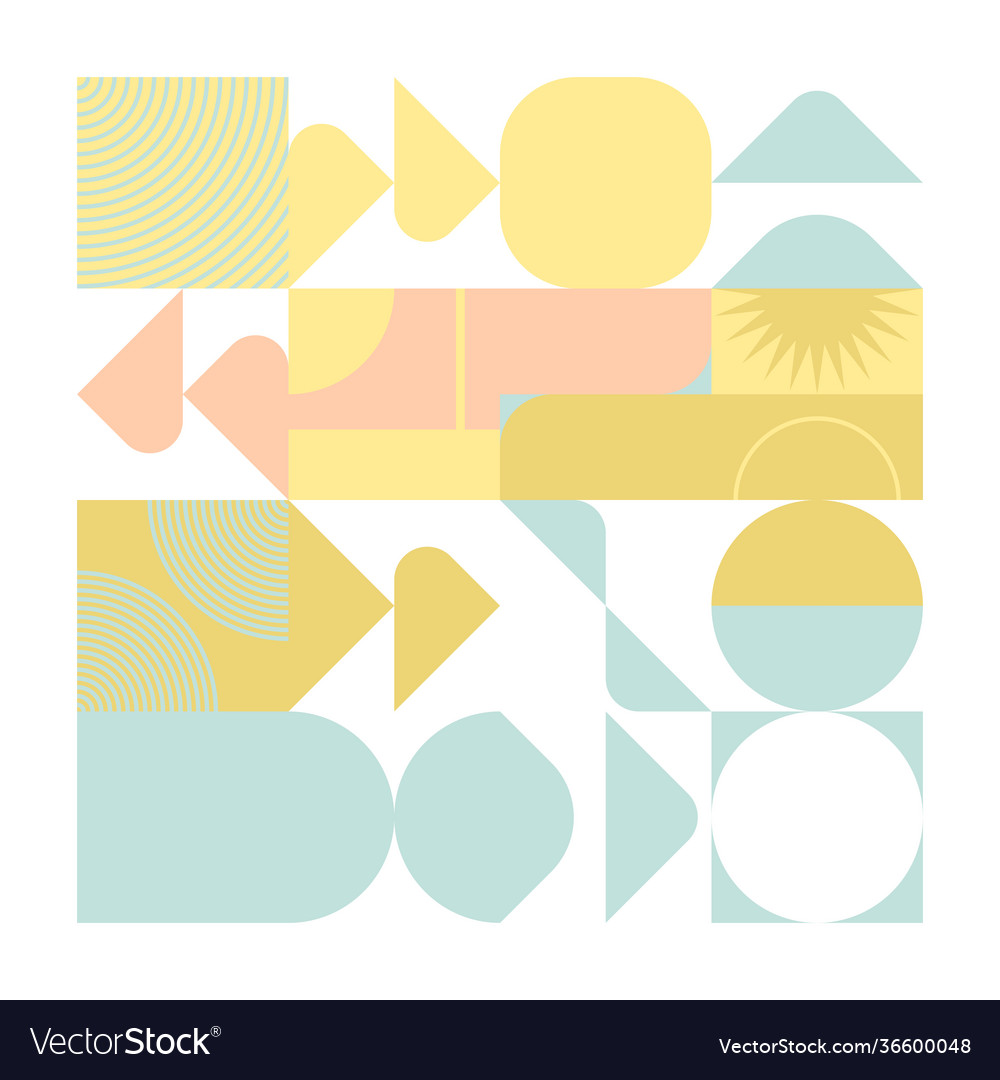 Square abstract pattern design Royalty Free Vector Image