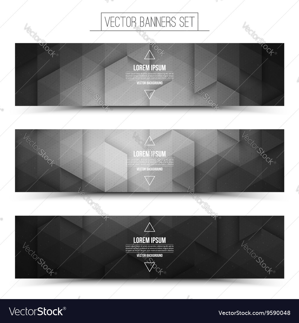 Technology web banners Royalty Free Vector Image
