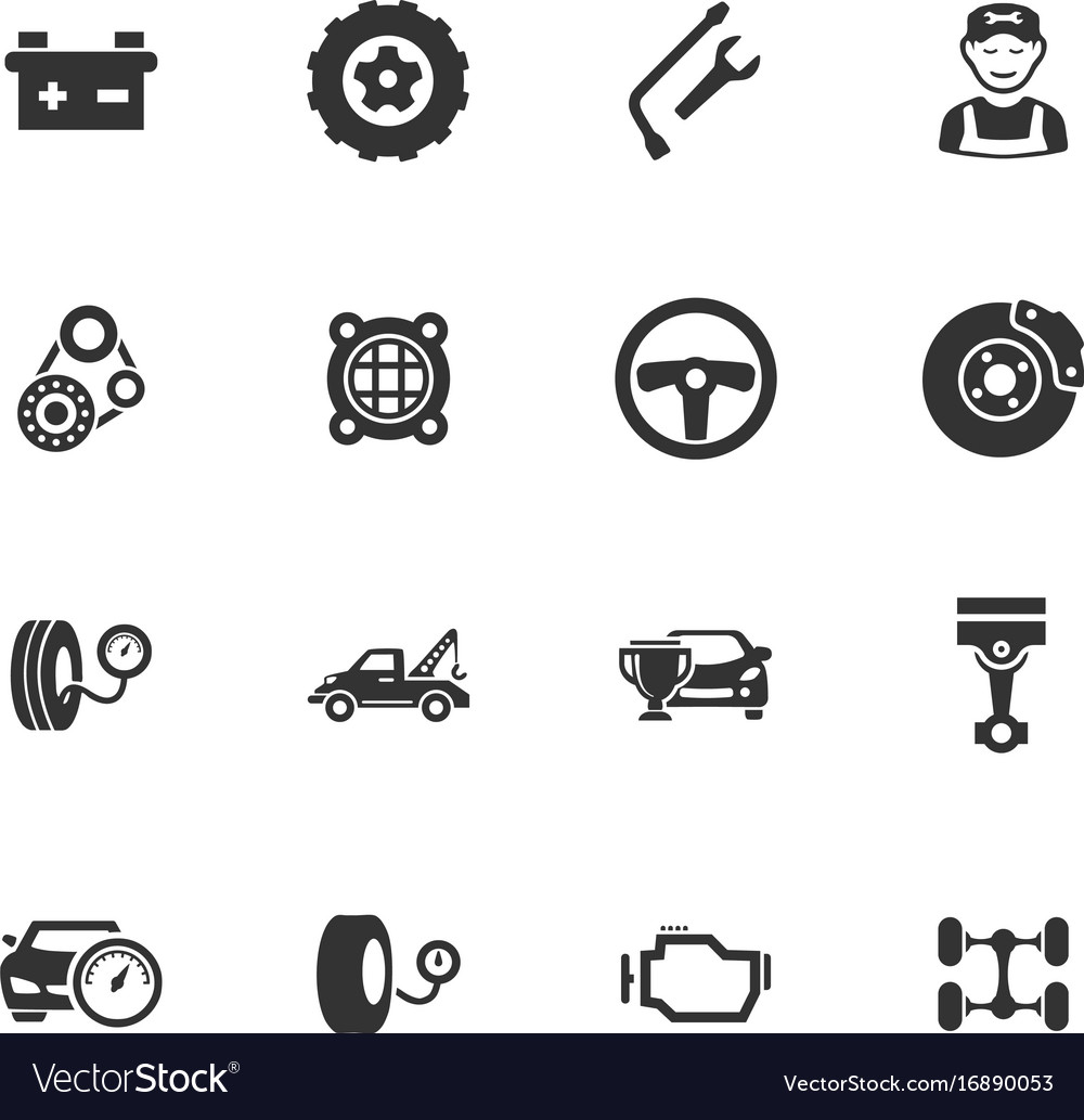Auto icons set Royalty Free Vector Image - VectorStock
