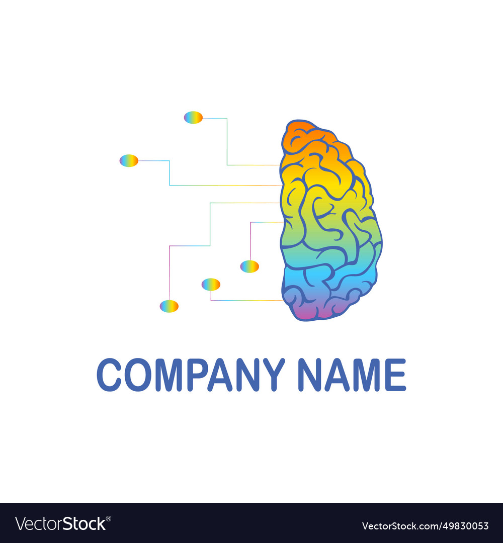 Brain logo designs for therapy and medical Vector Image