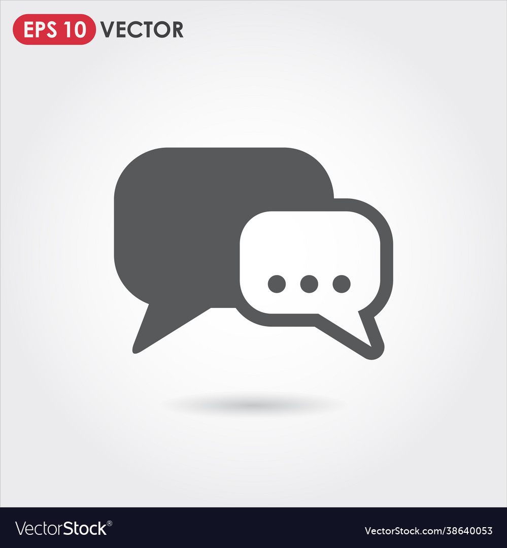 Chat message ui web button icon Royalty Free Vector Image