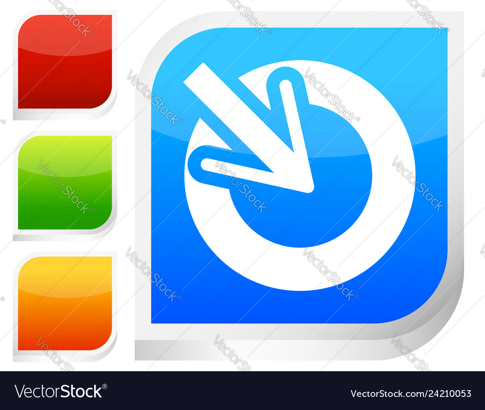 Position accuracy alignment concept icon cursor Vector Image