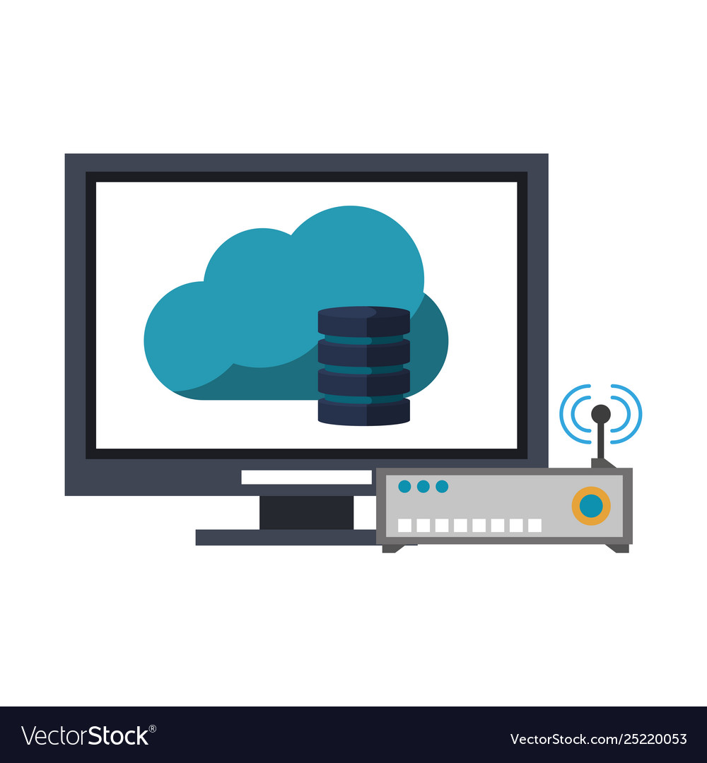 Technology software tools cartoon Royalty Free Vector Image