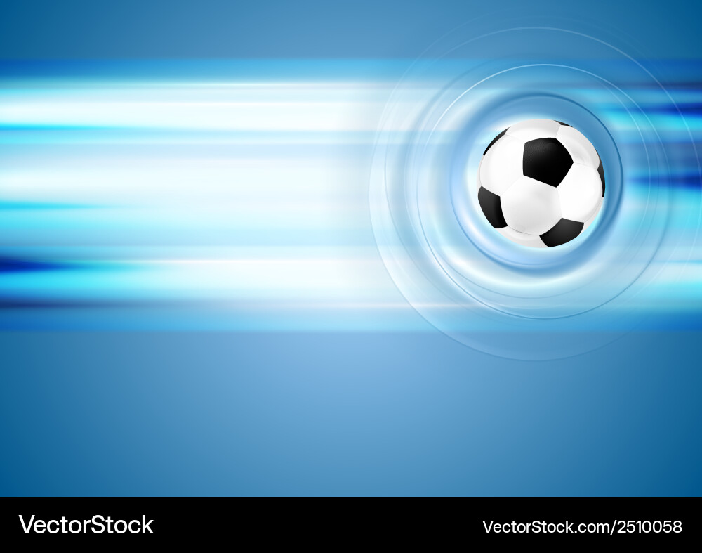 Bright blue football background Royalty Free Vector Image