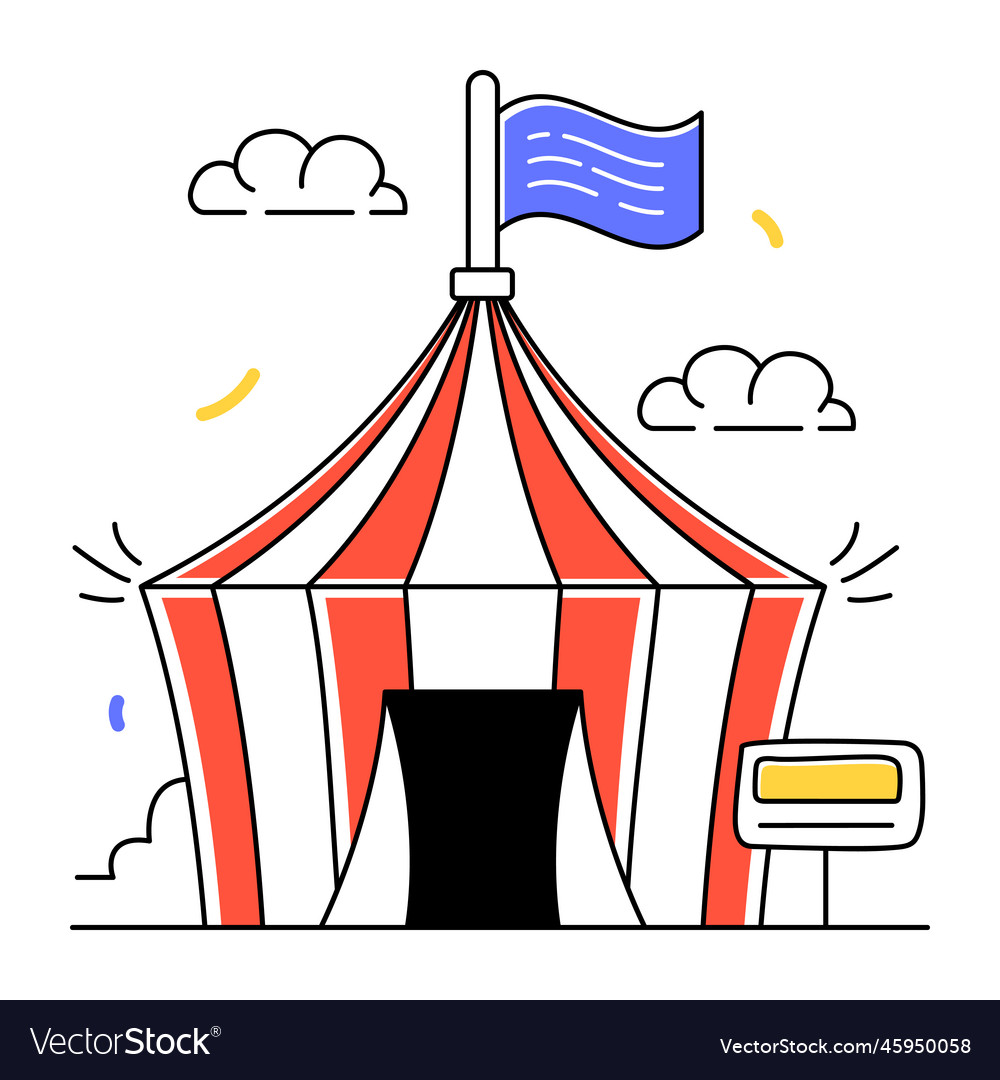 Circus tent Royalty Free Vector Image - VectorStock