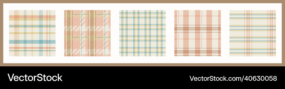 Gender neutral seamless plaid pattern Royalty Free Vector