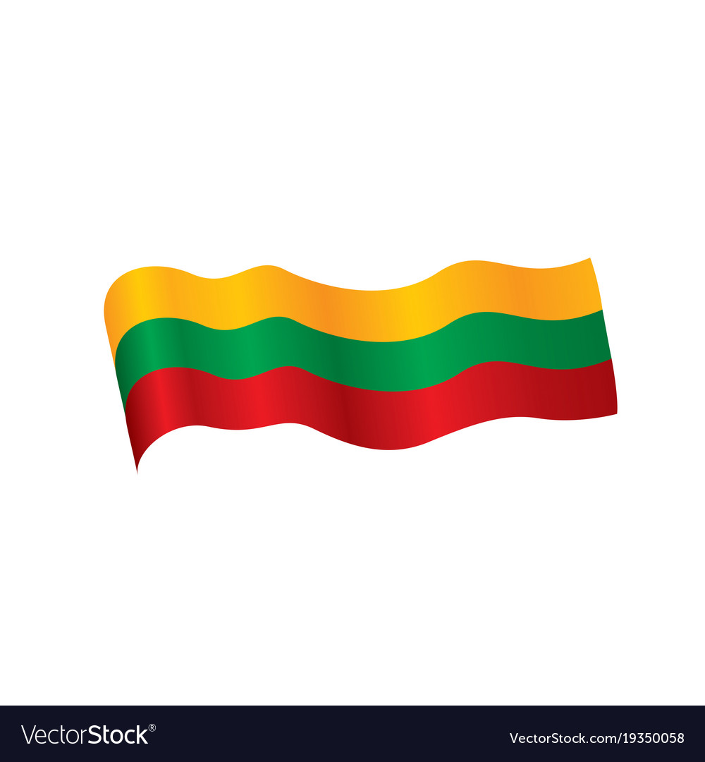 Lithuania flag Royalty Free Vector Image - VectorStock