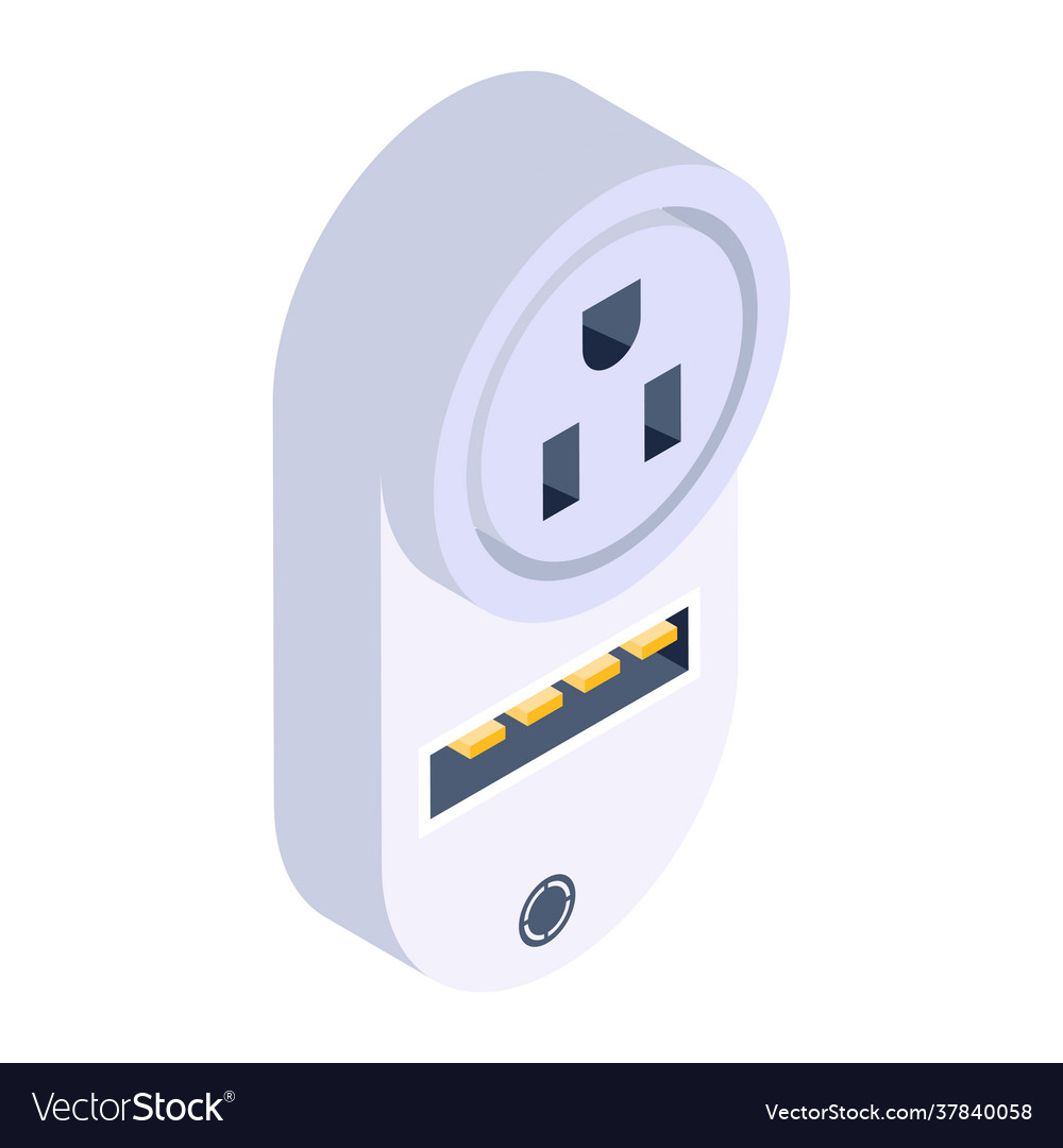 Power socket Royalty Free Vector Image - VectorStock