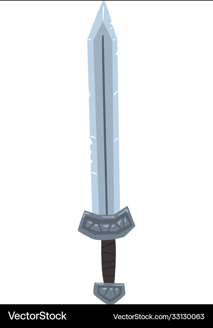 Ancient viking sword scandinavian celtic solder Vector Image