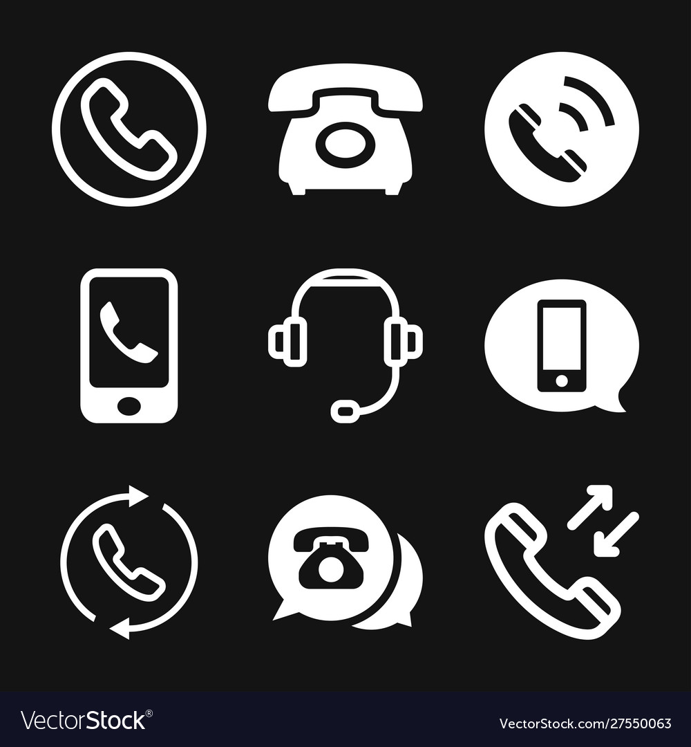 Call icon in trendy flat style isolated Royalty Free Vector