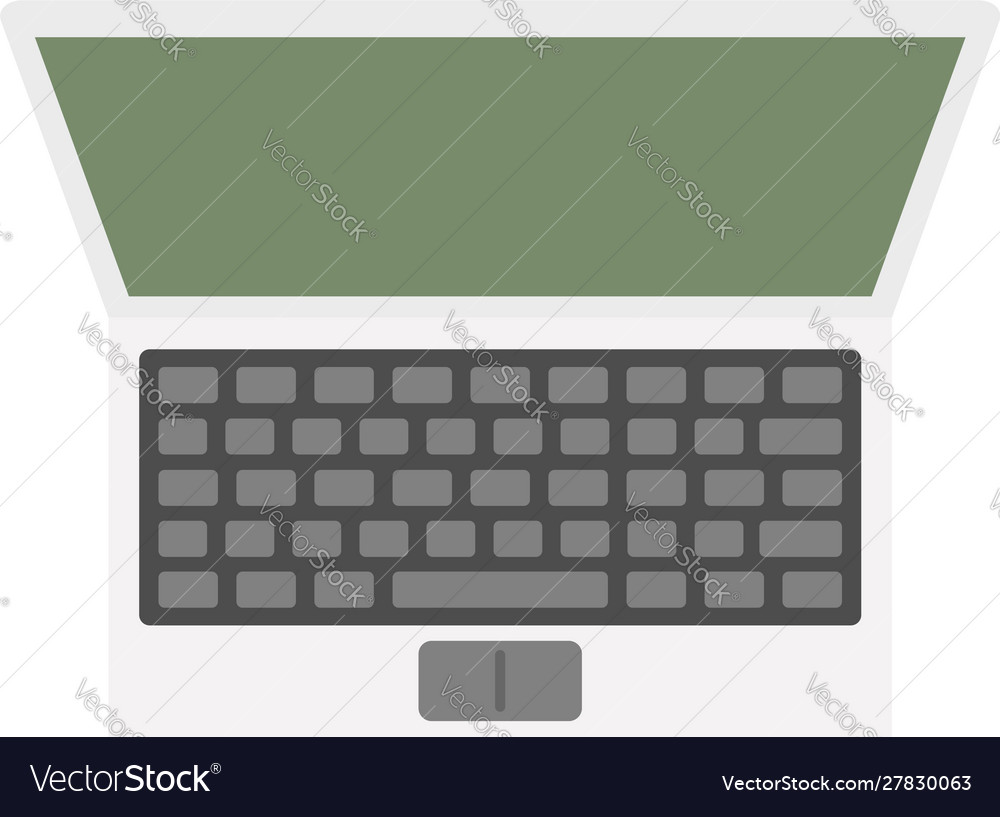 Computer icon flat style Royalty Free Vector Image