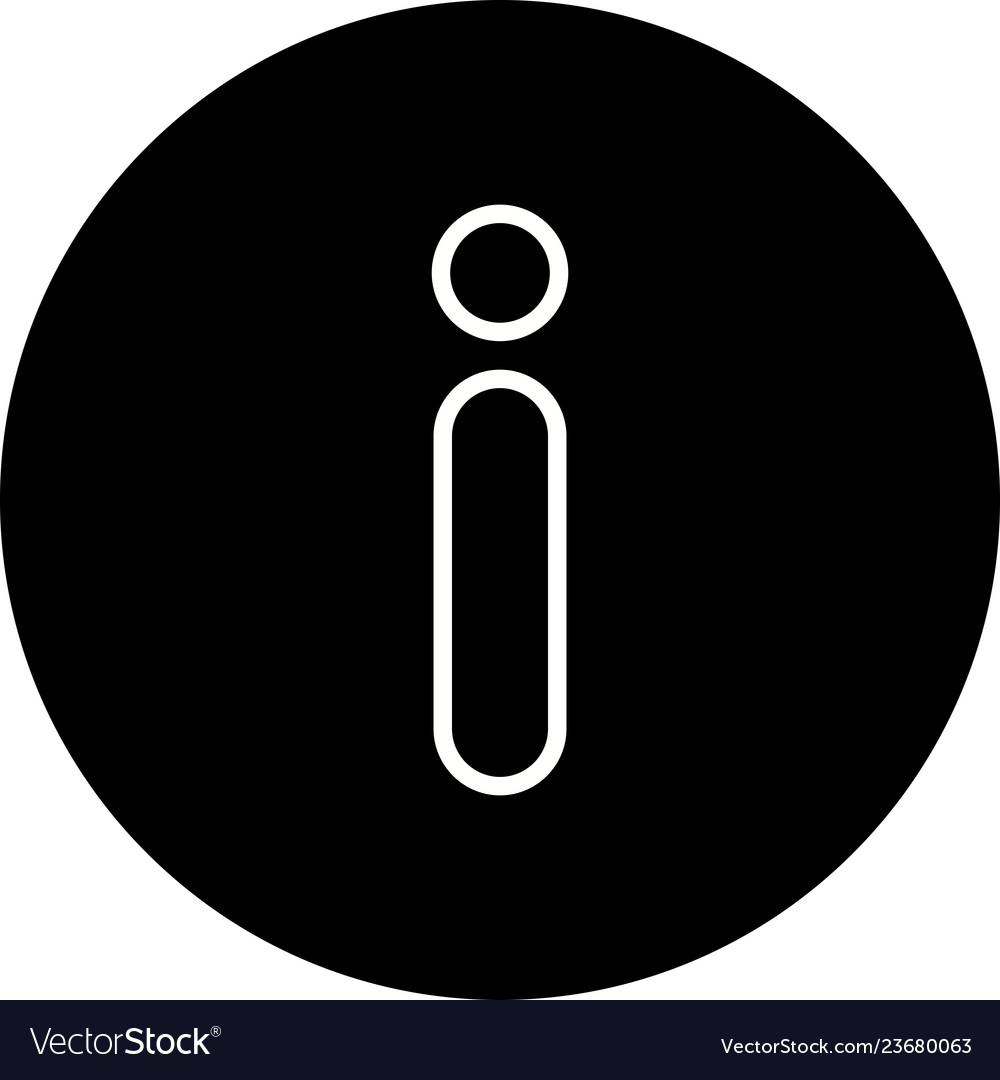 Information icon Royalty Free Vector Image - VectorStock