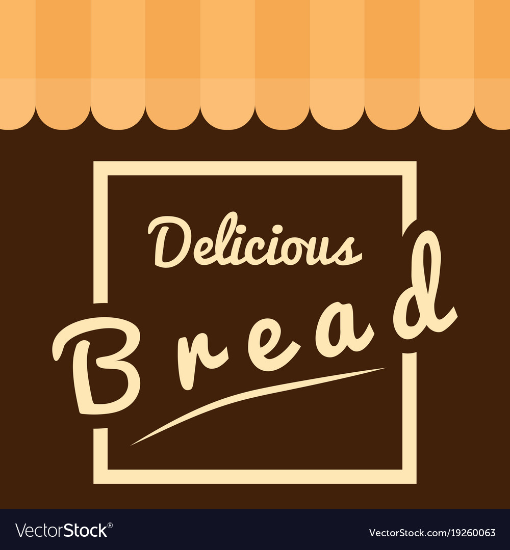 Square delicious bread background Royalty Free Vector Image