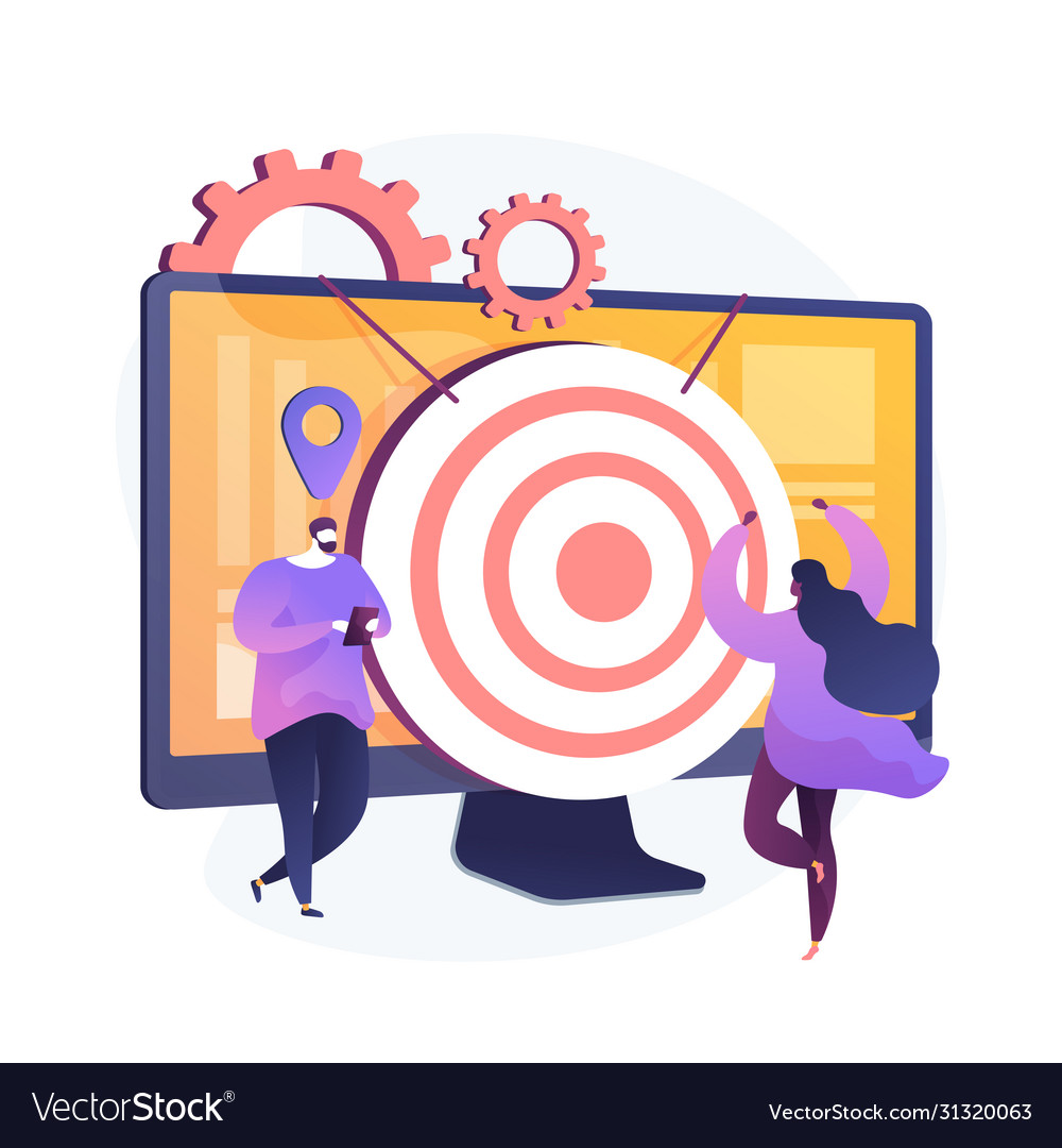 Target audience concept metaphor Royalty Free Vector Image