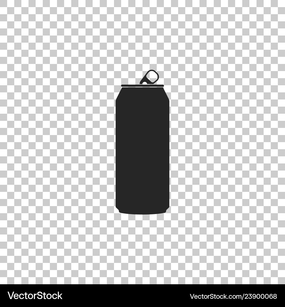Aluminum can icon on transparent background Vector Image