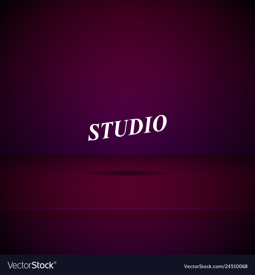 Empty studio room Royalty Free Vector Image - VectorStock