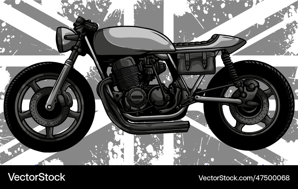 Monochromatic of british flag Royalty Free Vector Image