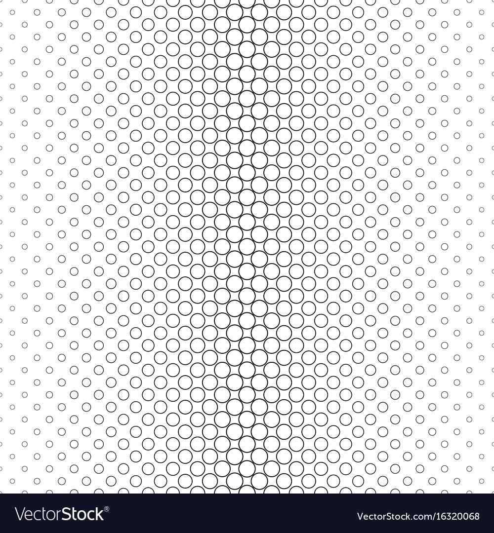 Monochrome Circle Pattern Geometric Background Vector Image