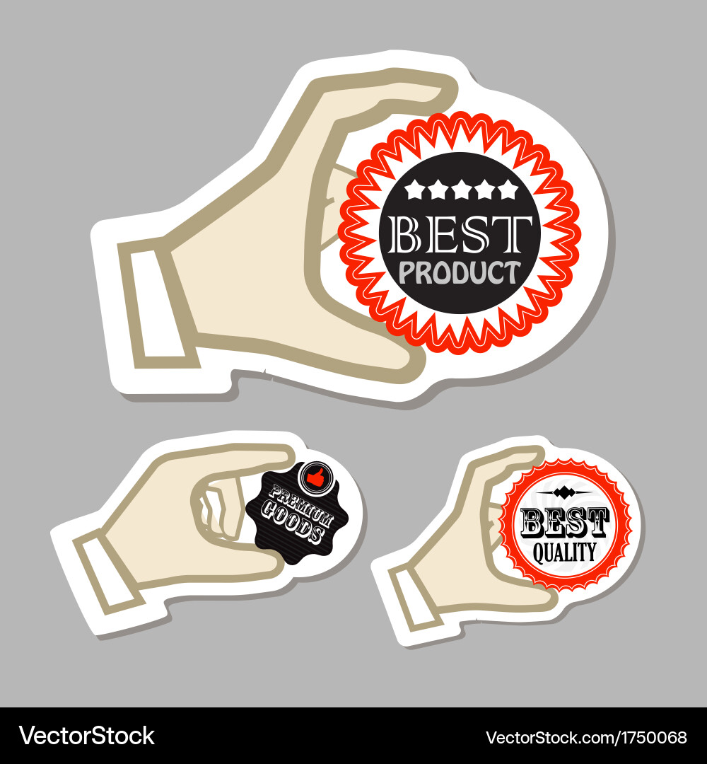 Shopping colorful discount labels Royalty Free Vector Image