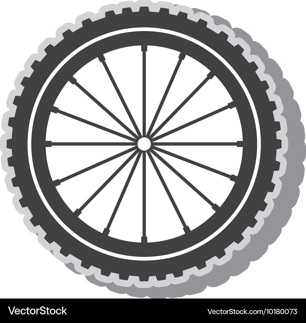Gear bike wheel icon Royalty Free Vector Image
