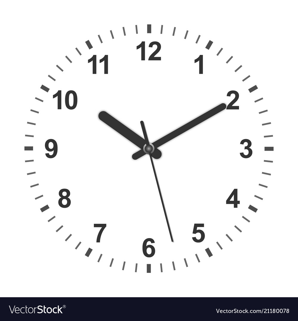 3d realistic clock Royalty Free Vector Image - VectorStock