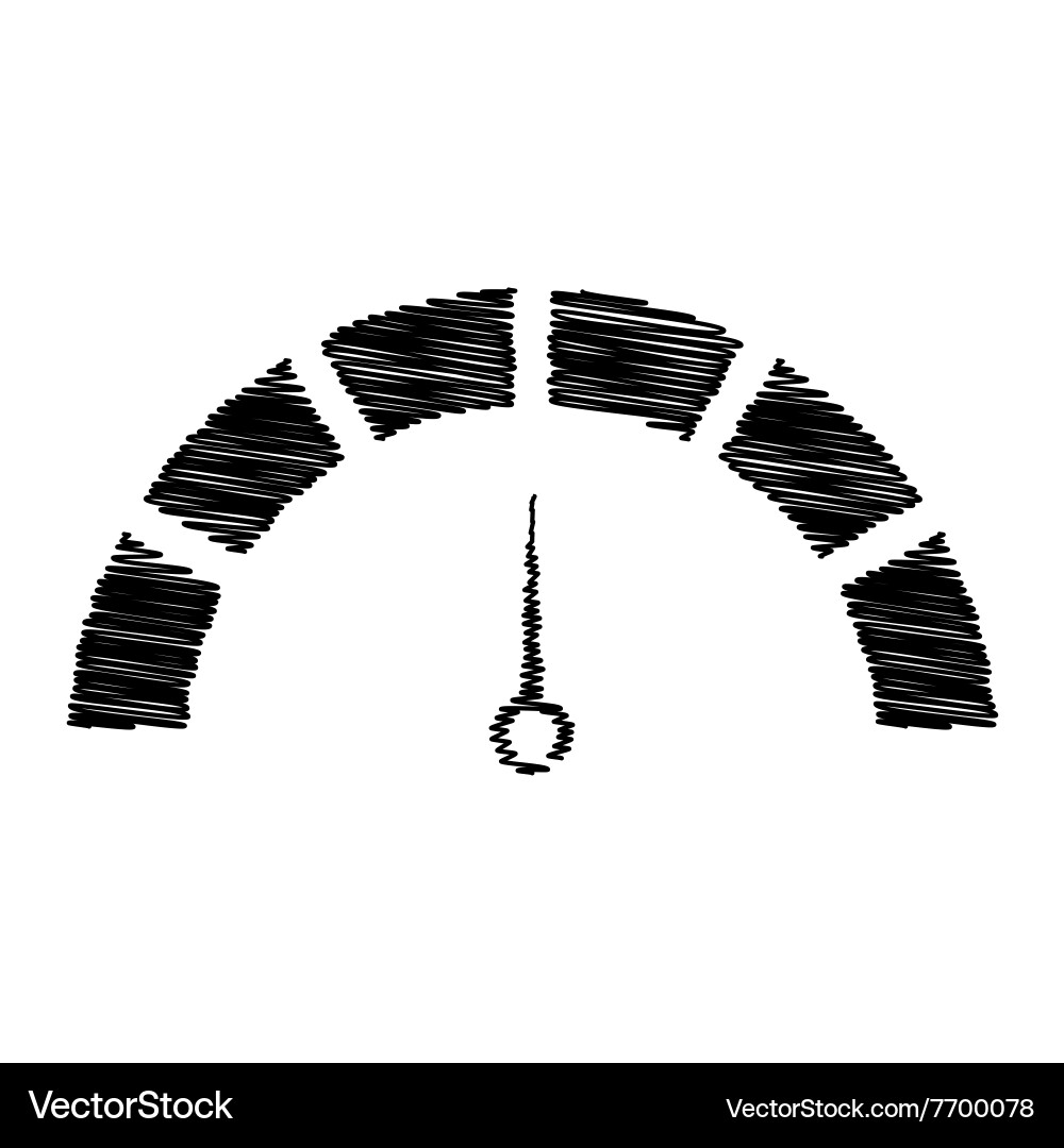 Black icon with scribble effect Royalty Free Vector Image