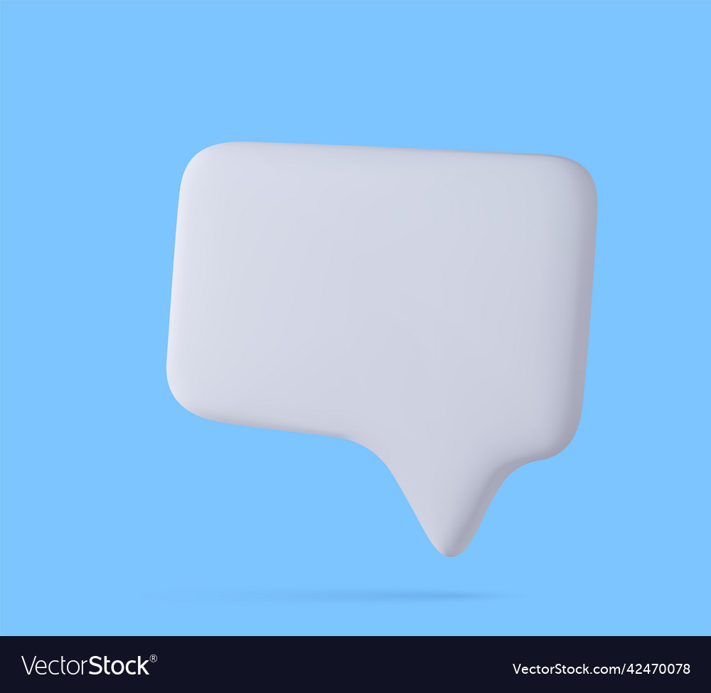 Blank red speech bubble pin Royalty Free Vector Image