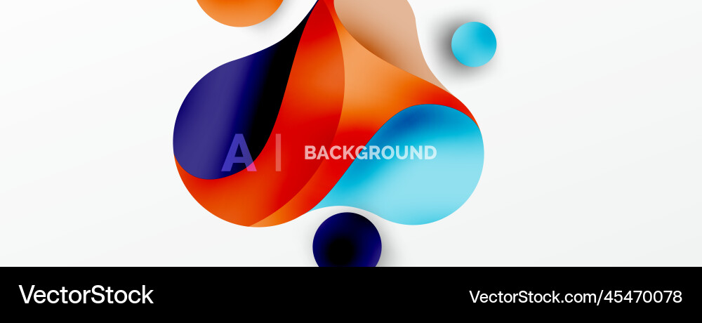 Geometric round shapes and circles abstract Vector Image