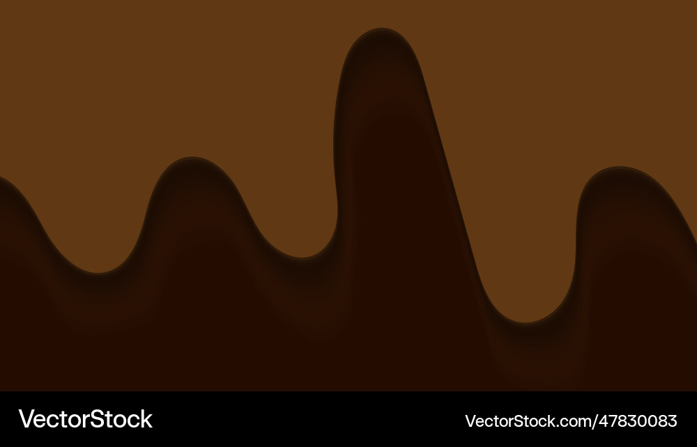 Abstract wave line banner design on brown Vector Image