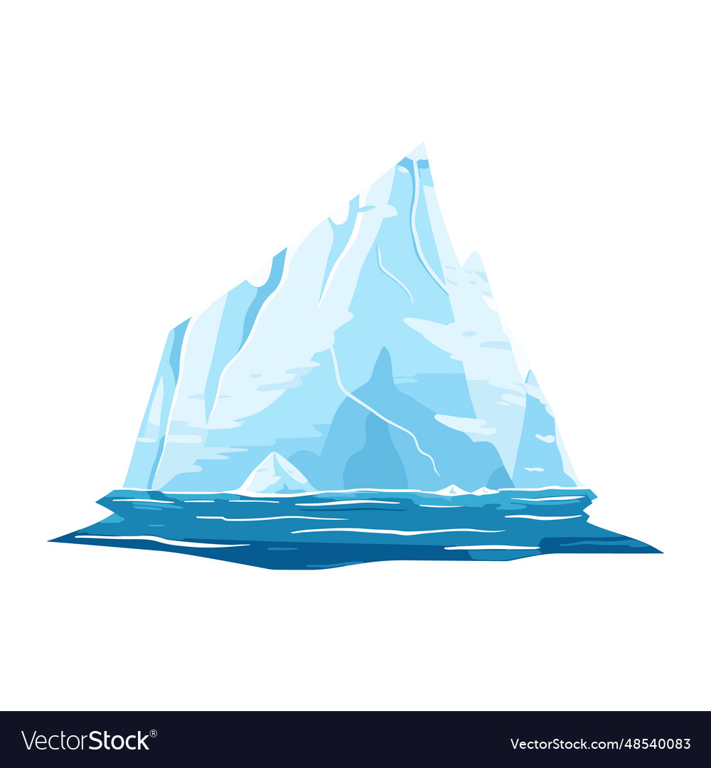 High quality iceberg Royalty Free Vector Image