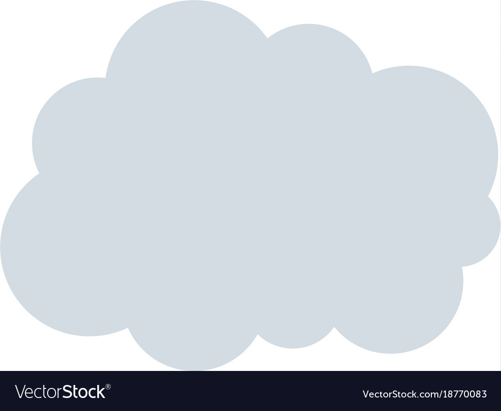 Isolated cloud design Royalty Free Vector Image