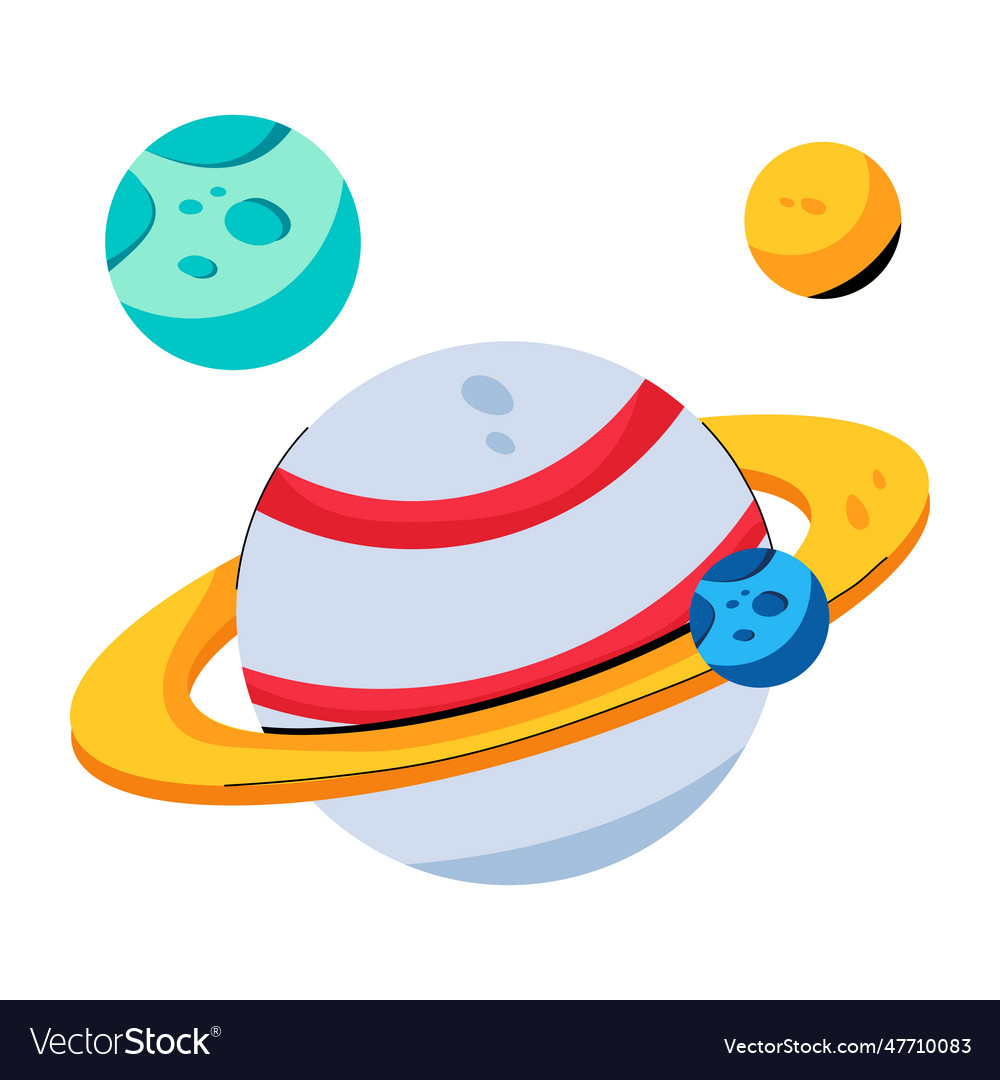 Space planets Royalty Free Vector Image - VectorStock
