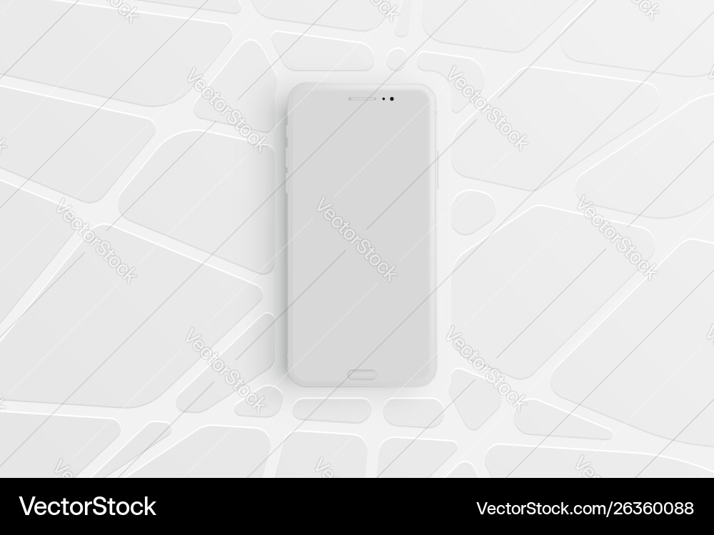 Colorful smartphone template for advertising Vector Image