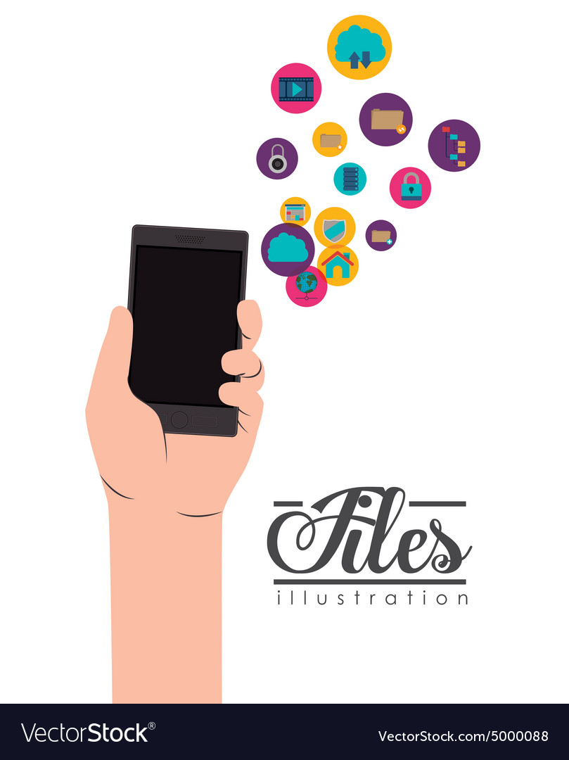 Files design Royalty Free Vector Image - VectorStock