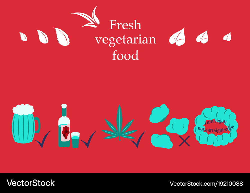 Isolated style logo set badge ingredient warning Vector Image