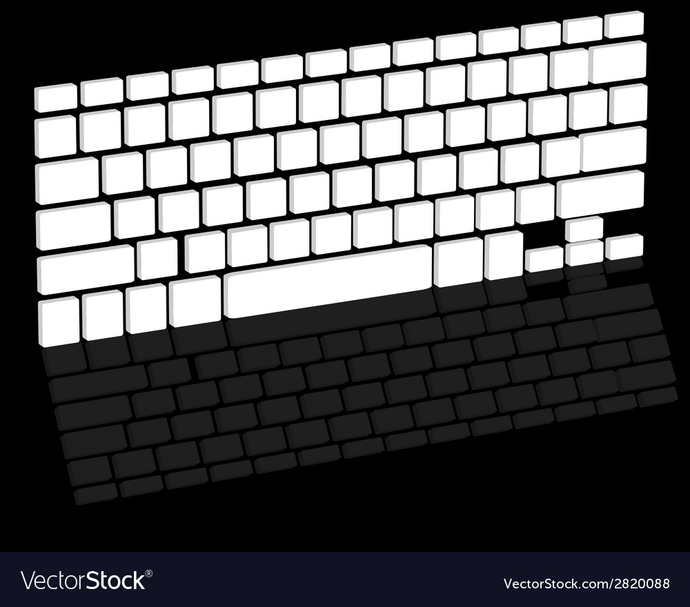 Keyboard Royalty Free Vector Image - VectorStock